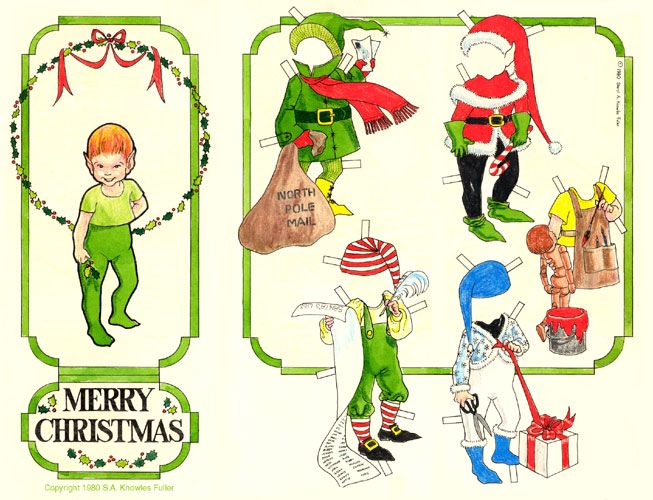 Paper Dolls Vintage Paper Dolls Christmas Paper