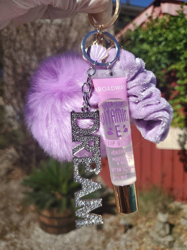 Lipgloss Keychain Bundles Etsy Canada Girly Accessories Keychain Lip Gloss