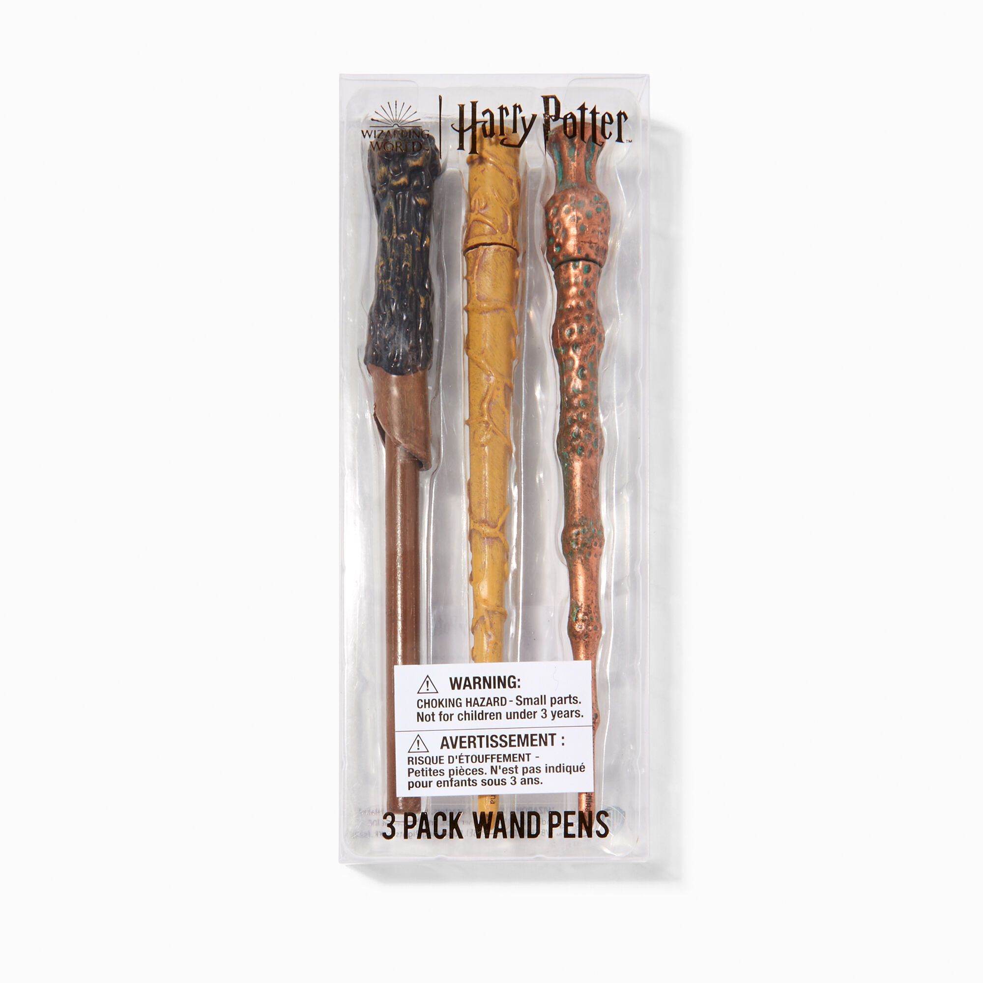 Claires Harry Potter™ Wizarding World Wand Pen Set 3 Pack Wizarding World Pen Sets Wands