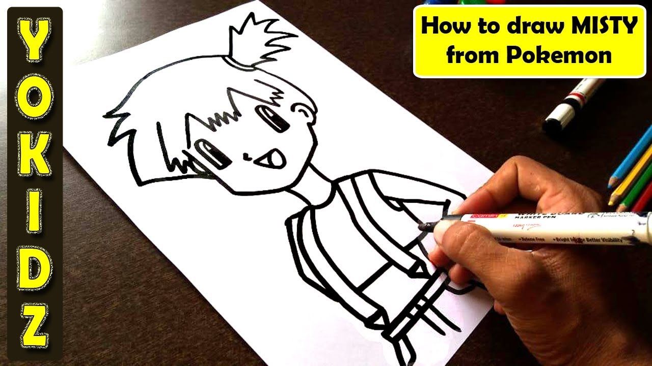 How To Draw Misty From Pokemon Youtube Misty From Pokemon Pokemon Sketch Pokemon