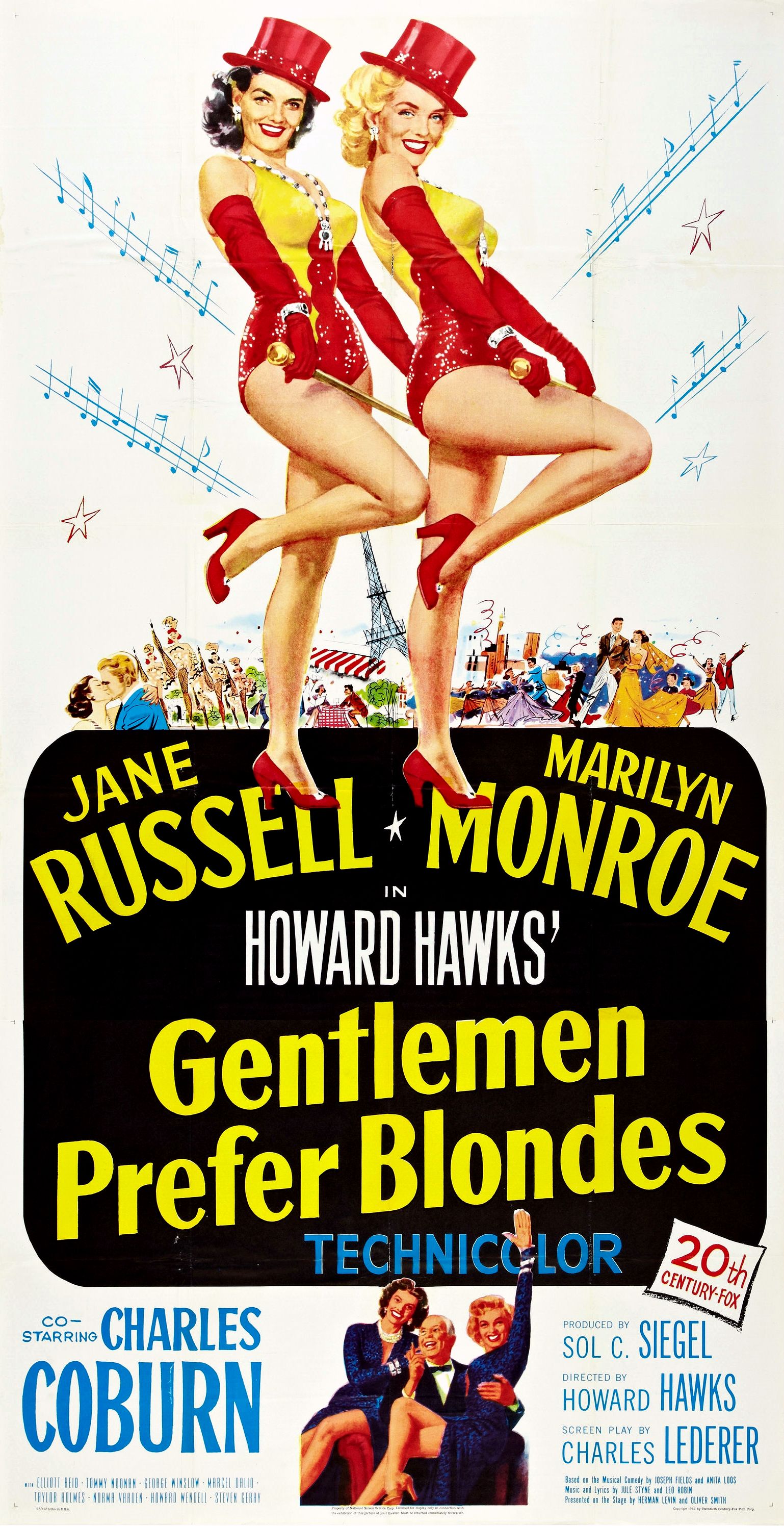 Howard Hawks Gentlemen Prefer Blondes 1953 Starring Marilyn