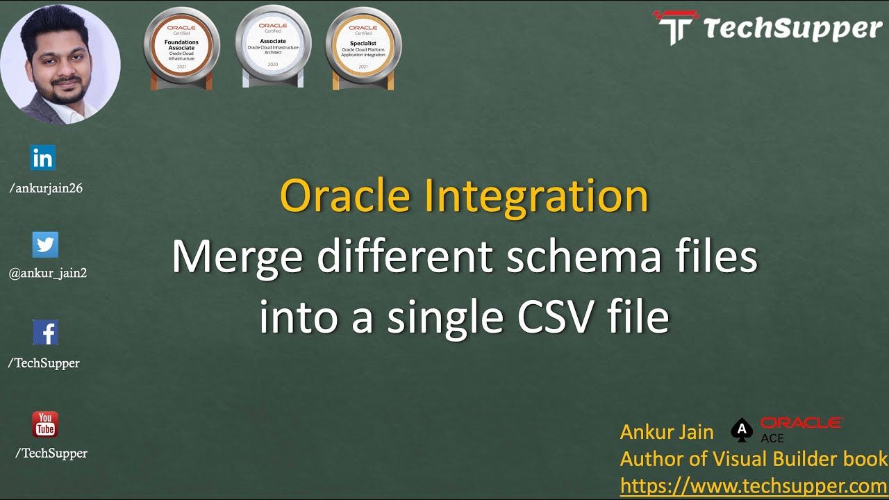 Merge Two Different Schema Files Into A Single Csv File In Oracle Integration Artofit