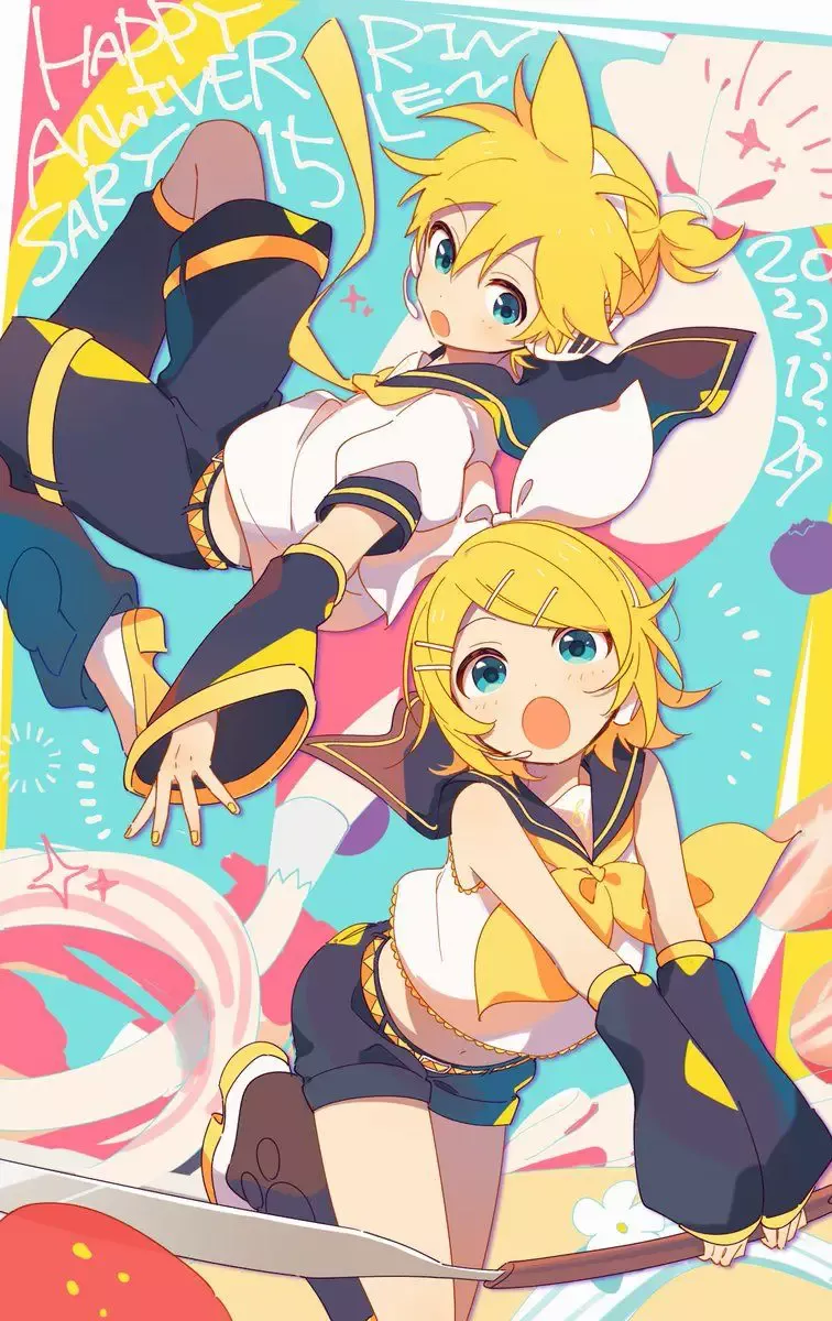Rin And Len Art Rin Len Art Cute Drawings Vocaloid Characters