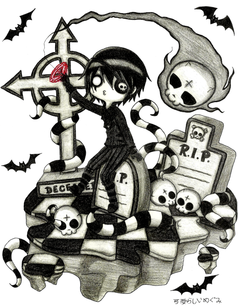 Demiseman Commission By Megumi Kawairashii On Deviantart Emo Art Creepy Drawings Art