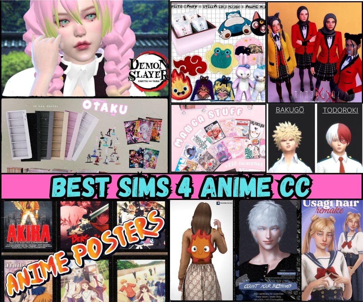 35 Amazing Sims 4 Anime Cc And Manga Mods For The Biggest Fans Sims 4 Anime Sims 4 Sims 4