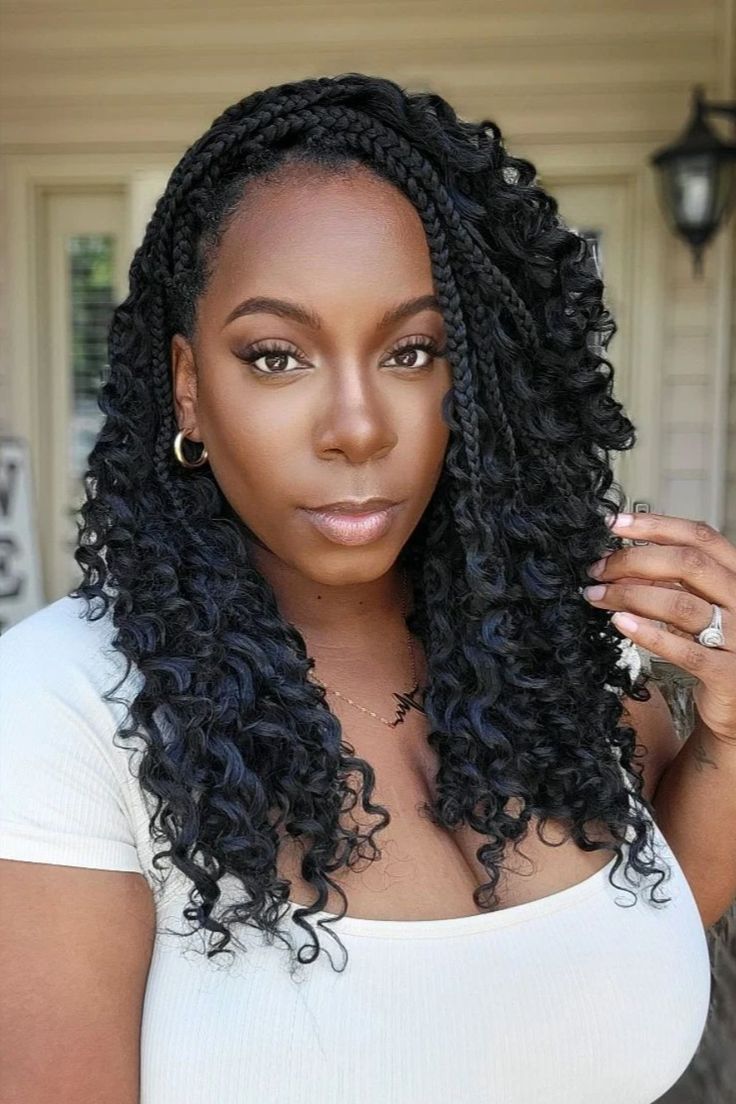 Goddess Box Braids Crochet Hair For Woman 12 Inch 7 Packs Short Pre