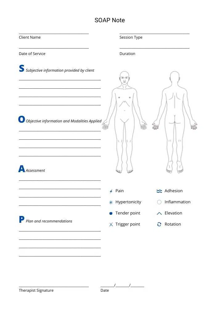 Massage Forms And Templates Mblexguide Artofit