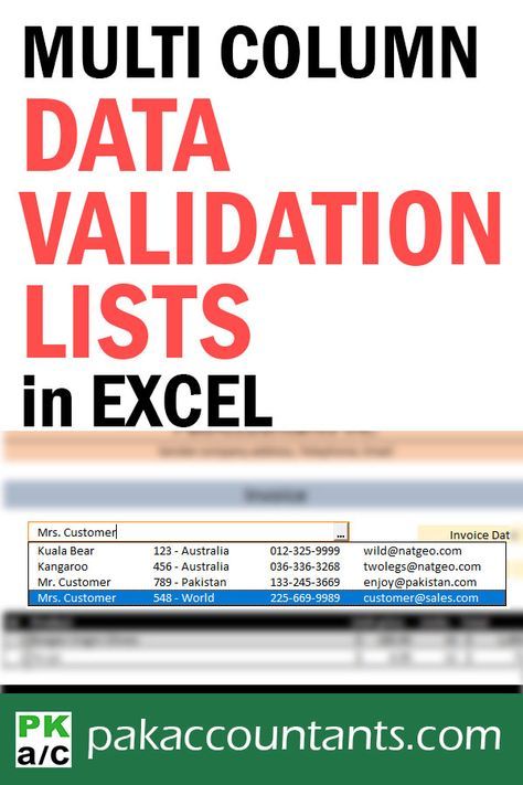 Multiple column data validation lists in excel how to – Artofit Multiple column data validation lists in excel how to – Artofit