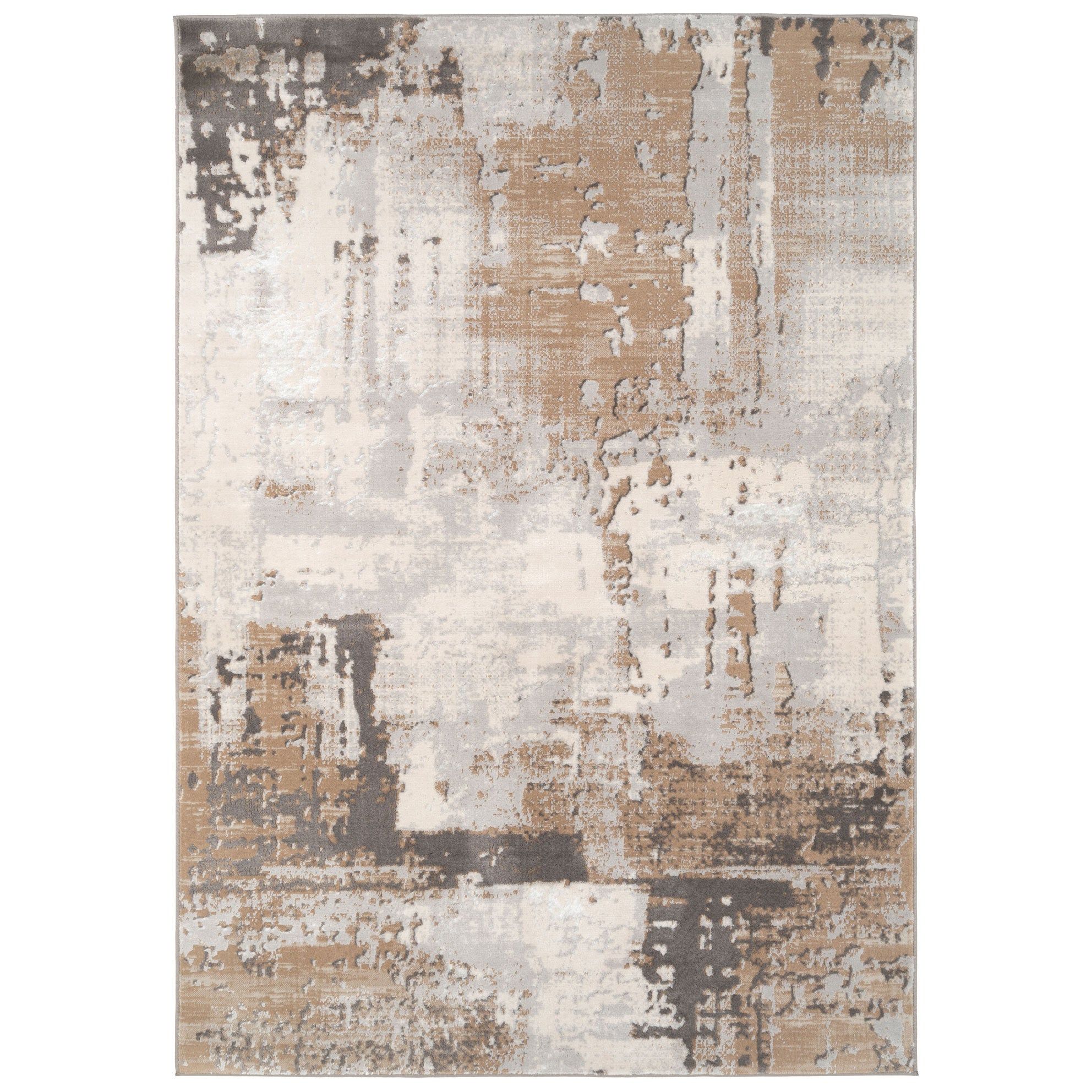 Distressed Abstract Beige Area Rug - Grace |Living Room Rugs | Kukoon ... Distressed Abstract Beige Area Rug - Grace |Living Room Rugs | Kukoon ...