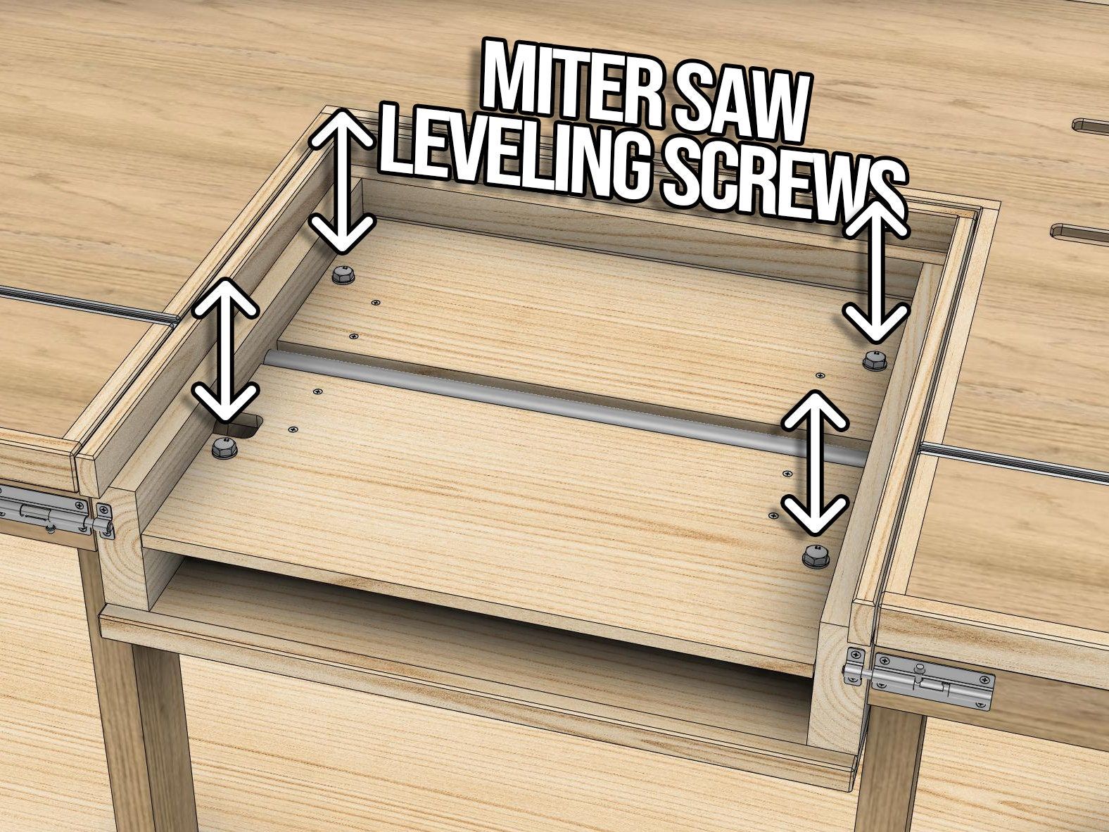Workbench Plans With Flip Top Miter Saw And Table Saw Integration Step