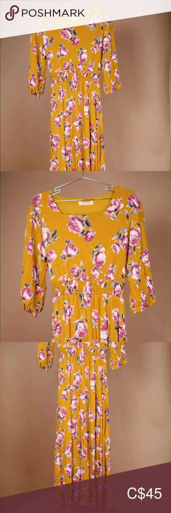Floral Yellow Dress Yellow Floral Dress Yellow Dress Dresses