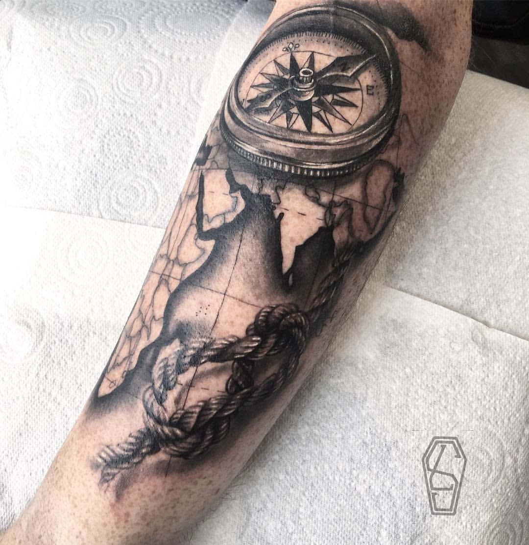 Compassmaprope For Daniel Not Great Lighting But Here It Is Wraps Around The Forearm ⚓️