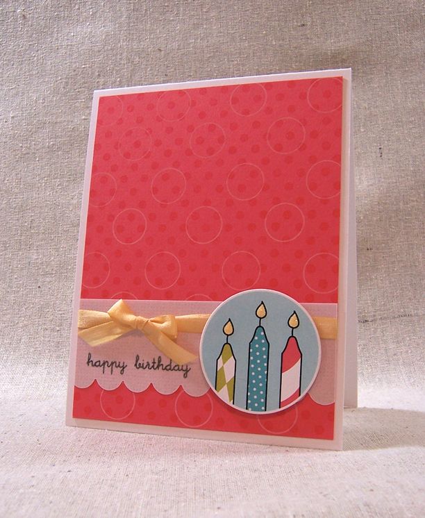 Birthday Candles Card By Lizzie Jones For Papertrey Ink February 2013