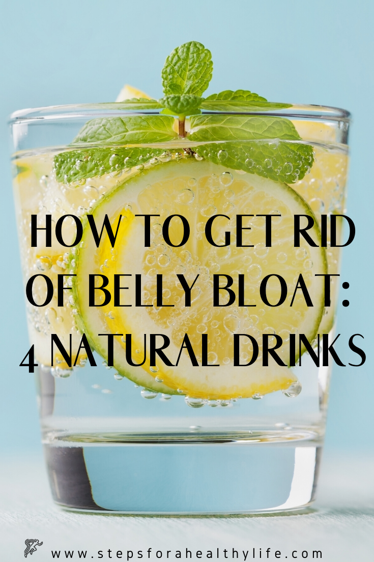 How To Get Rid Of Belly Bloat 4 Natural Drinks 🍋🧊 Bloating Remedies
