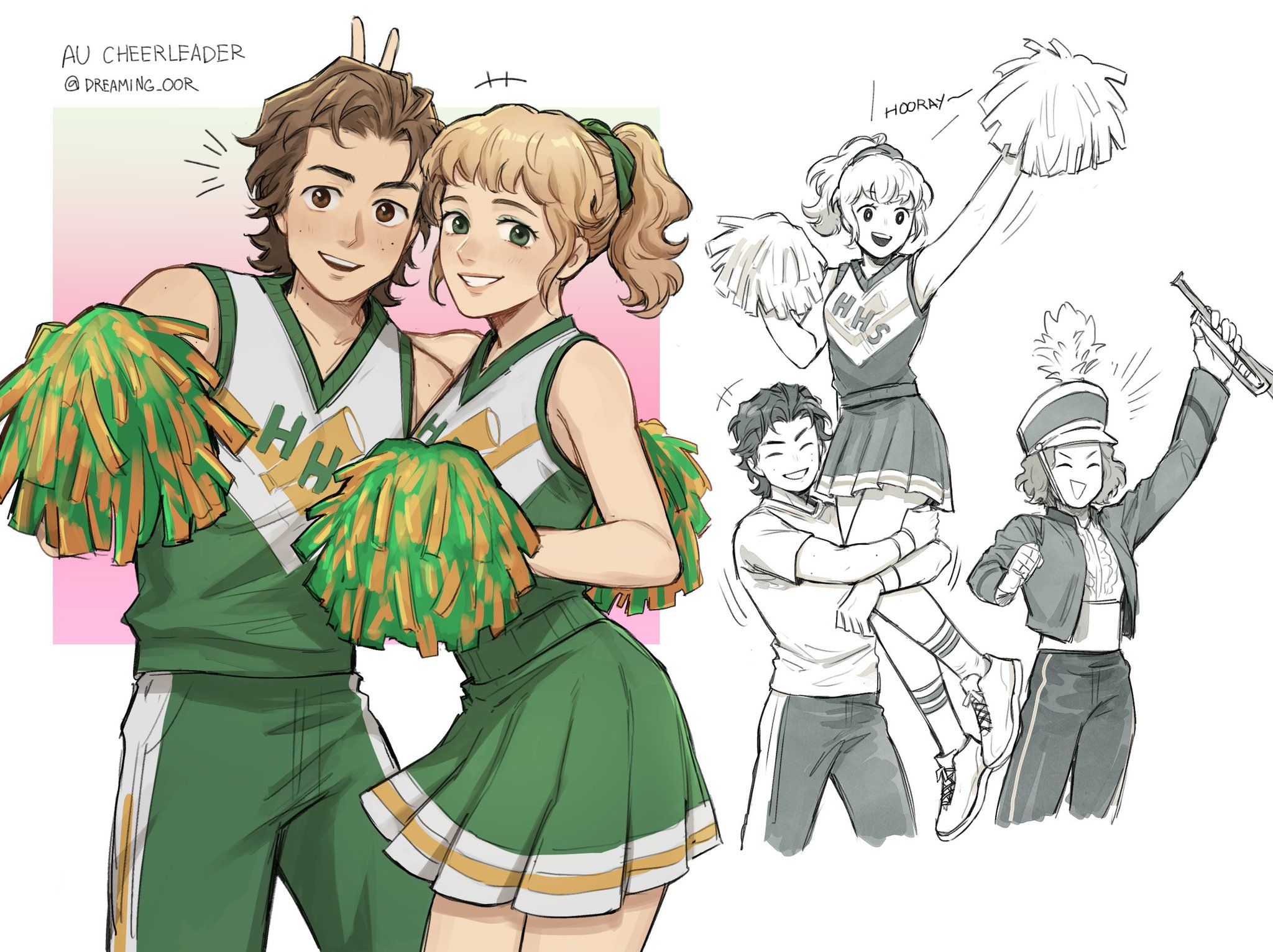 Dreamy Harringrovesteddie And Ghostsoap💖 On Twitter Steve The Cheerleader อยากลองเปลี่ยน