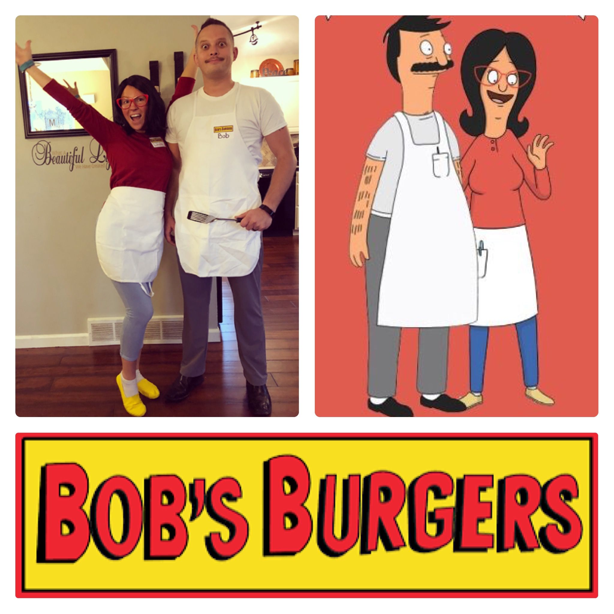 Bobs Burgers Halloween Costume Bob And Linda Belcher Bobs Burgers