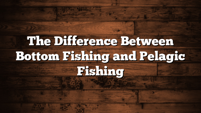 The Difference Between Bottom Fishing and Pelagic Fishing | Bottom ... The Difference Between Bottom Fishing and Pelagic Fishing | Bottom ...