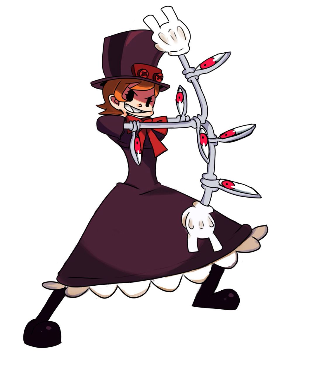 Skull Girls Peacock Character Art Character Portraits Drawing Illustrations
