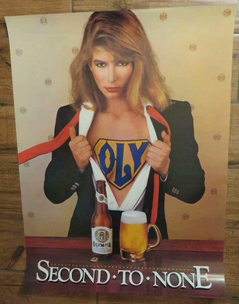 1983 Olympia Beer Vintage Original Poster 20 X 27 Art Ad Pabst Super