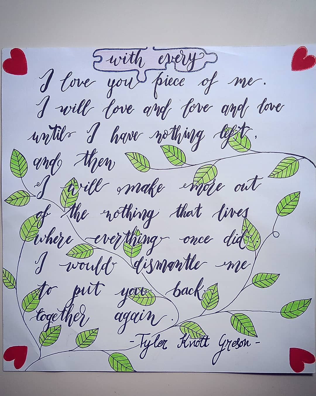 Love Letter Calligraphy Font Modern Handwriting Calligrapher Letter