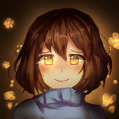 Frisk With Golden Eyes Redraw Kinda By Janineuy09 Anime Undertale Undertale Cute