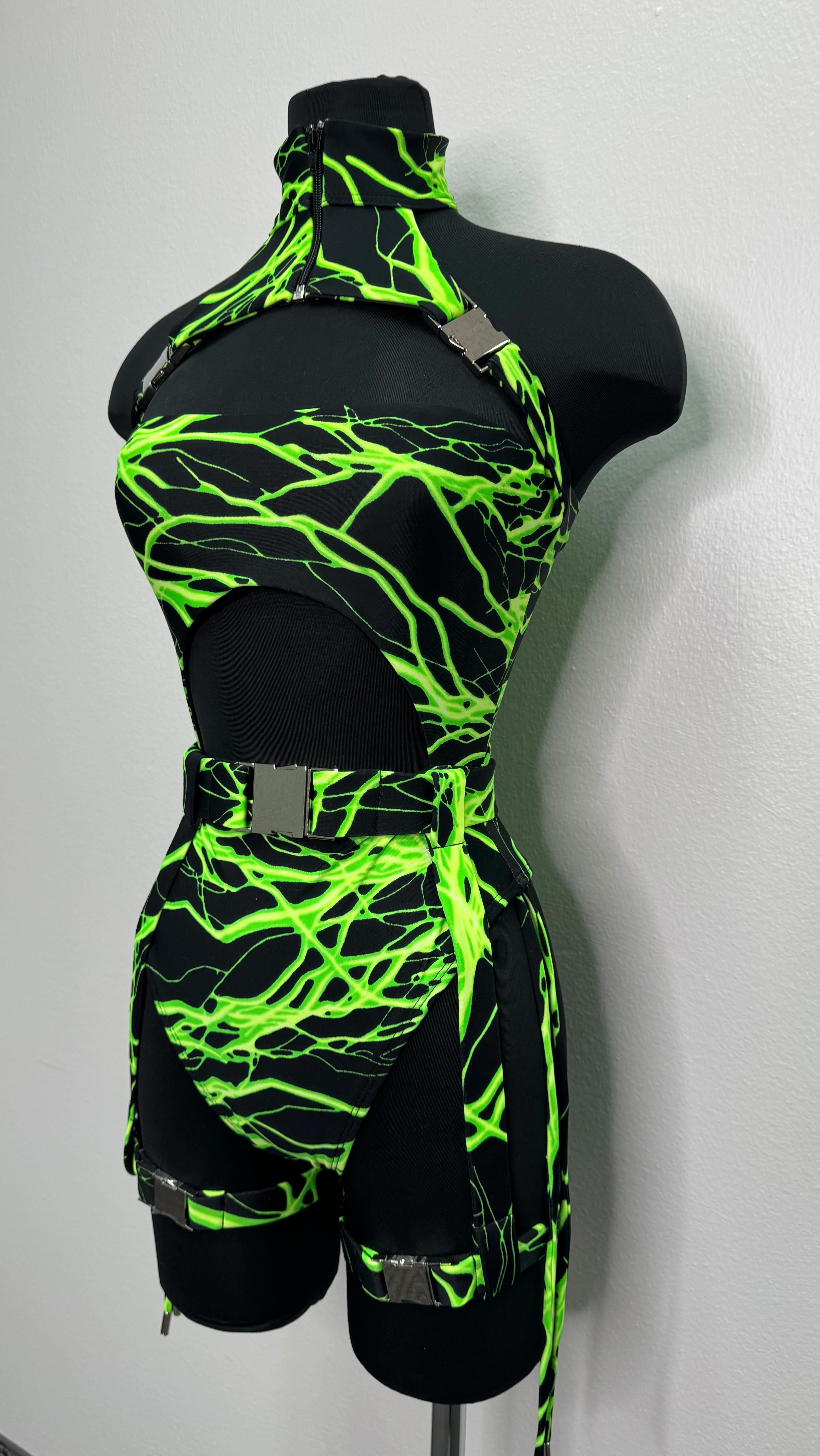 Rave Harness Set Rave Set Neon Rave Set Harness Rave Outfit Gear Set Gear Etsy In 2024