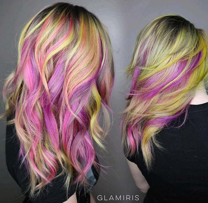 50 Bold Pastel And Neon Hair Colors In Balayage And Ombre
