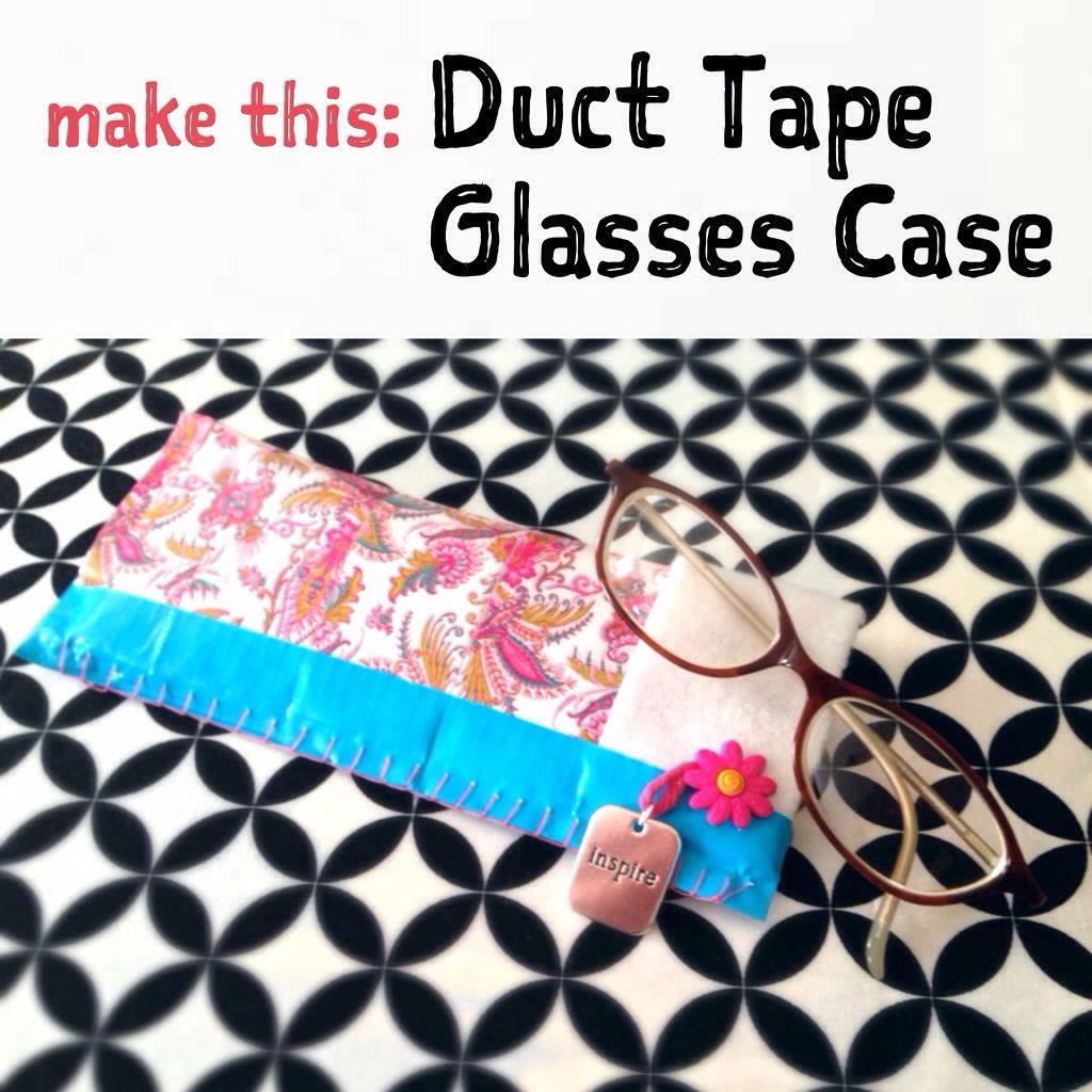 Diy Duct Tape Glasses Case Glasses Case Duct Tape Duct Tape Crafts