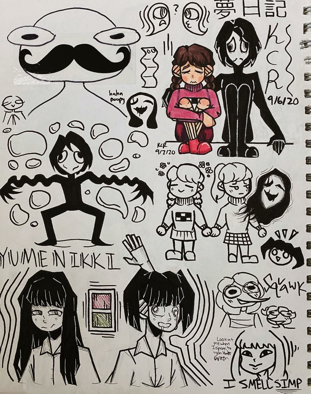 Pin De Decthunter En Yume Nikki Dibujos Animados Bonitos Dibujos Bonitos Personajes Ilustracion