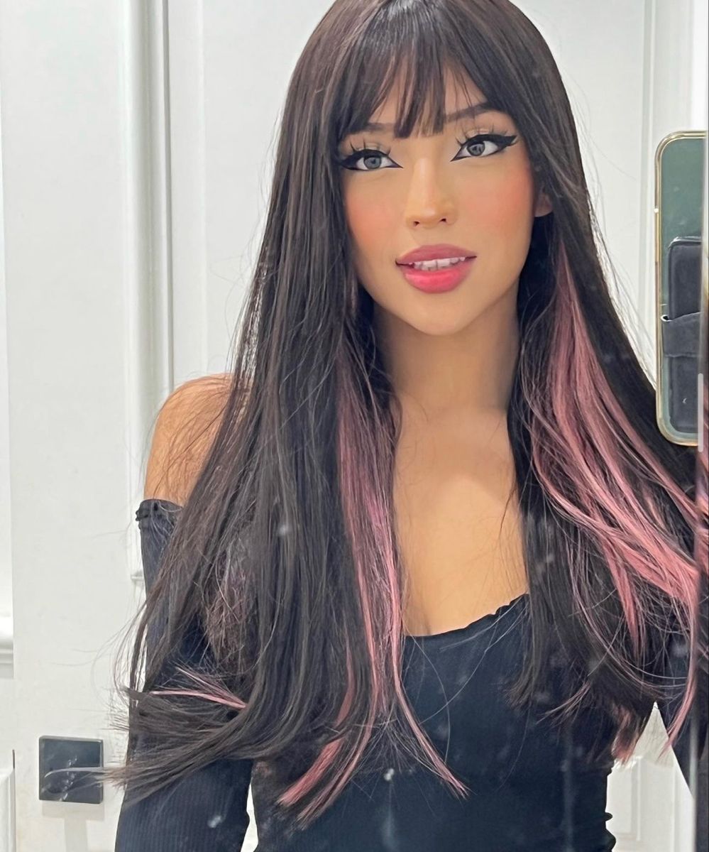 Pin De Mary Rees En Pink Hair Mechas Pintadas Pelo De Color Peinados