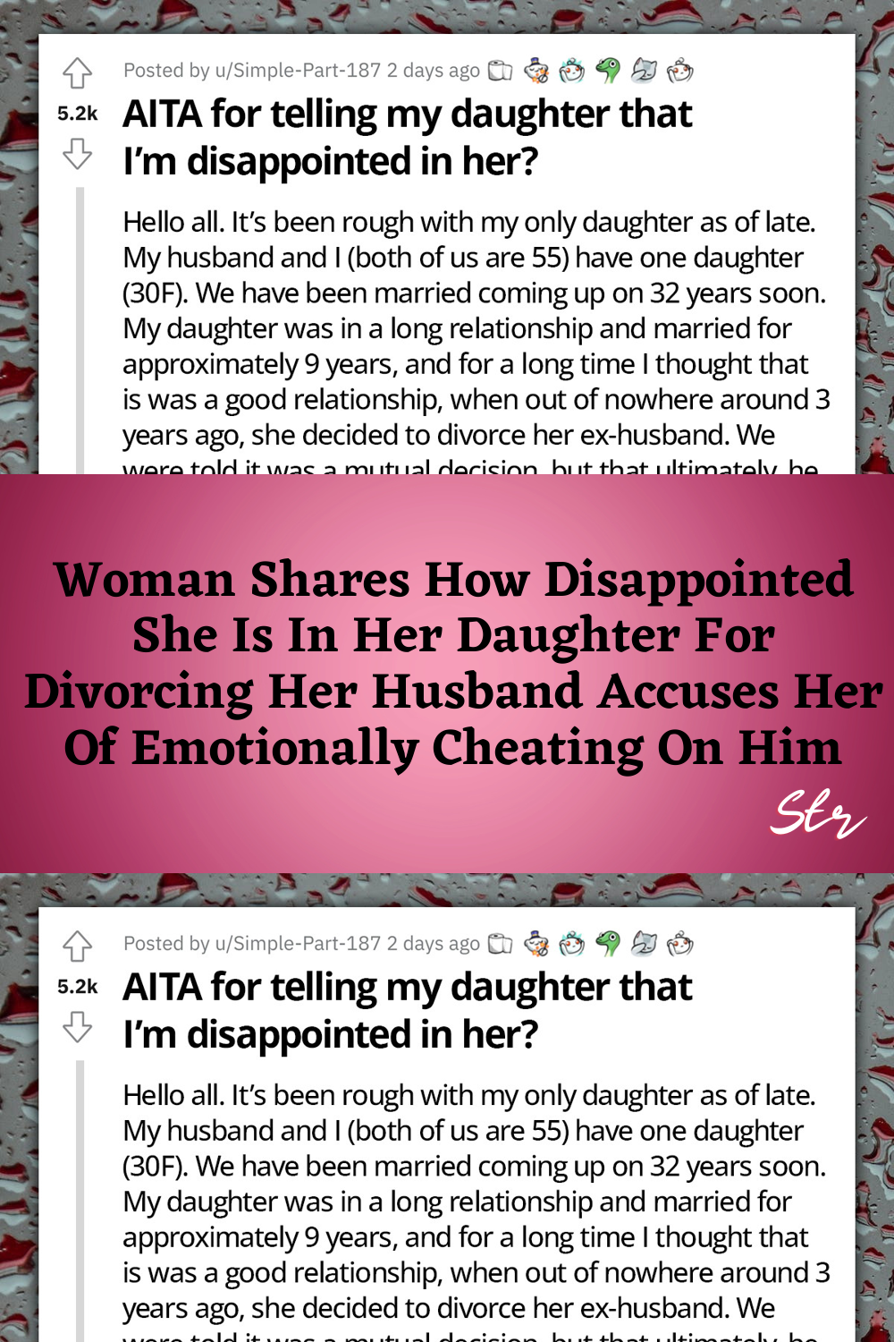 Woman Shares How Disappointed She Is In Her Daughter For Divorcing Her