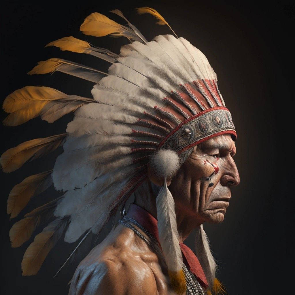 Huron chief portrait digital art print ai generated wall art ai art ... Huron chief portrait digital art print ai generated wall art ai art ...