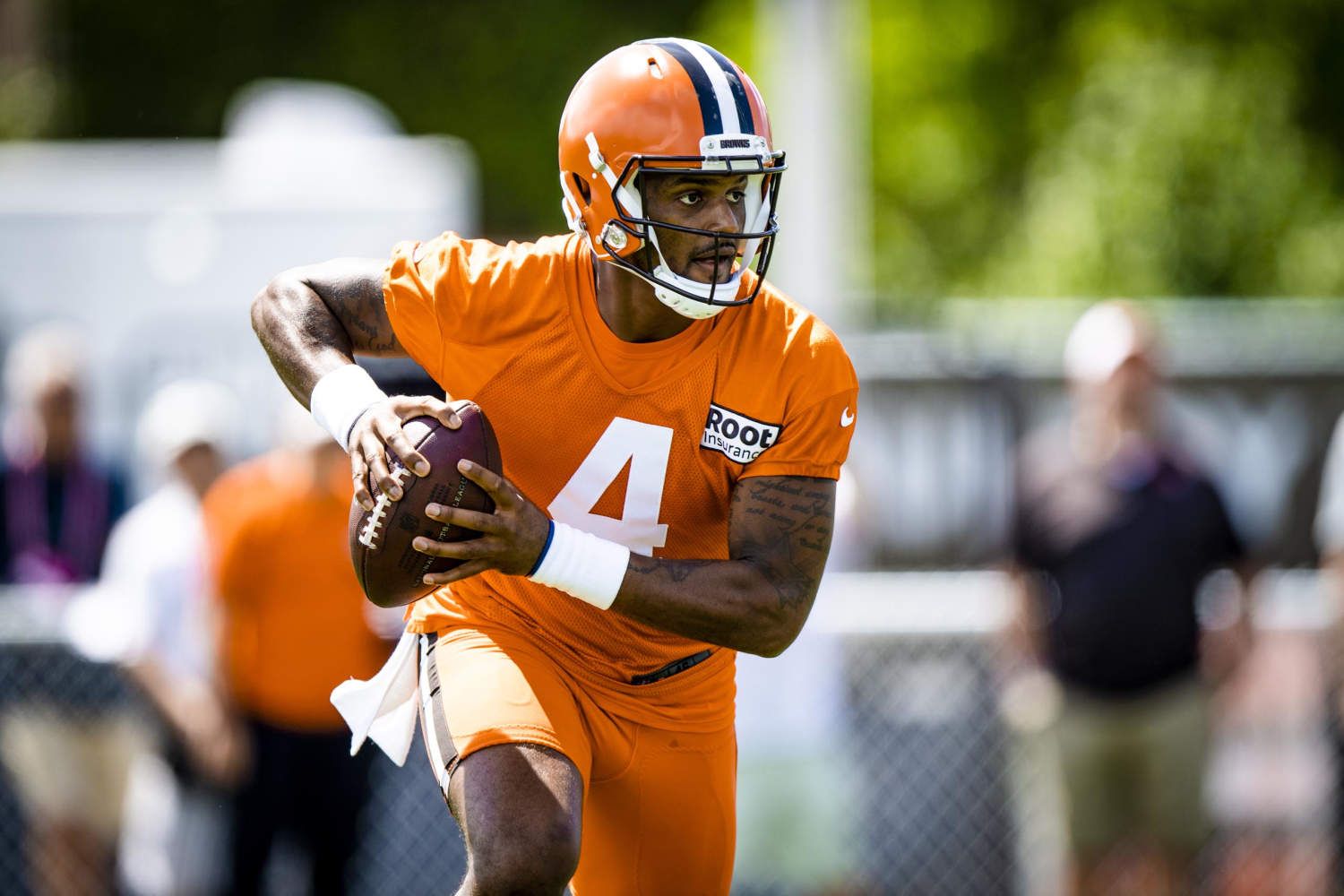 Cleveland Browns Quarterback Deshaun Watson 4 During The Third Day