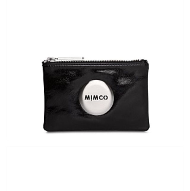 Mimco Mim Pouch Black Patent