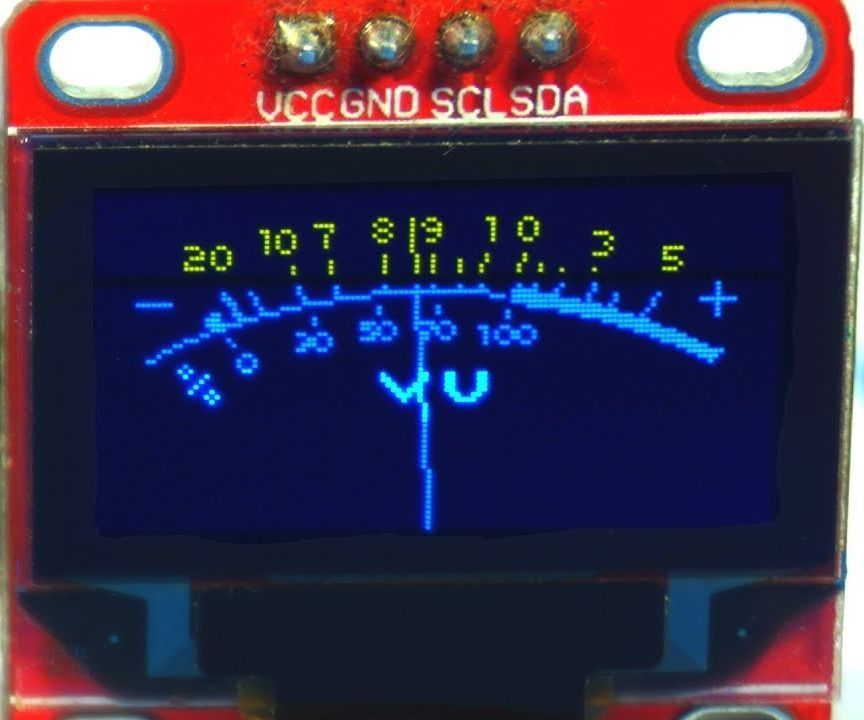 Arduino Oled Stereo Vu Meter Arduino Oled Stereo Vu M