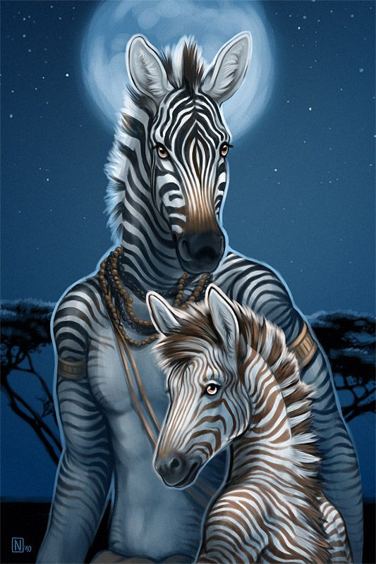 Father And Son Furry Art Anthro Furry Zebra Art