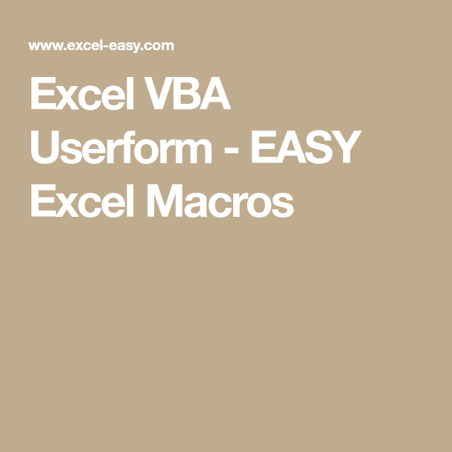 Excel Vba Spreadsheet In Userform Artofit