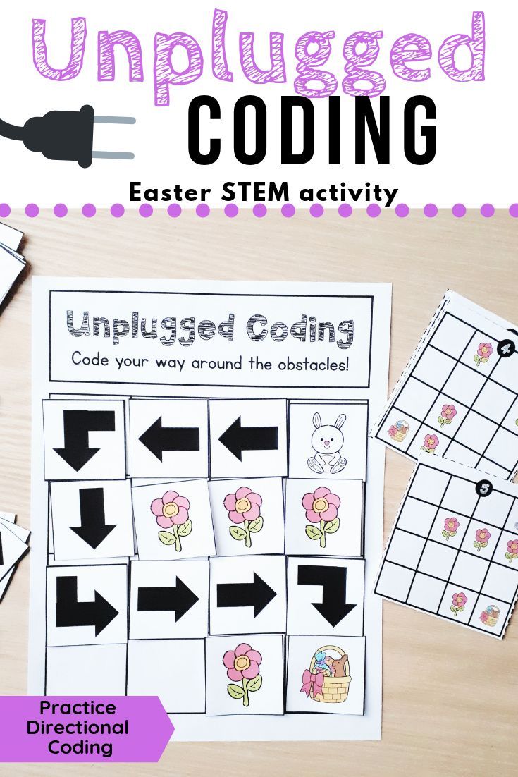 Easter Unplugged Coding Activity For Beginners English And French Unplugged Coding