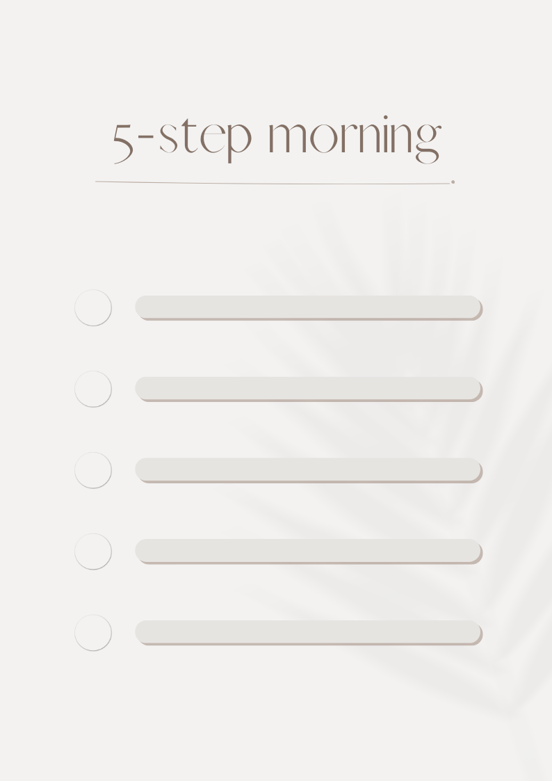 Morning Checklist Template | Stay Organized and Energized Morning Checklist Template | Stay Organized and Energized