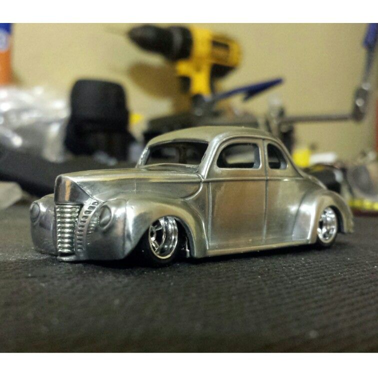 Hw Custom Ford Coupe Bare Metal Mattel Hot Wheels Diecast Bare Toy Car Models Custom