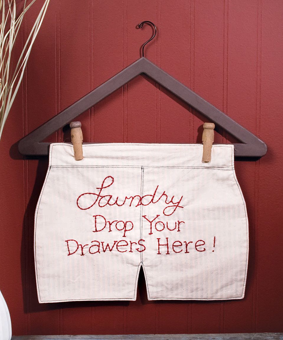 Timeless By Design Drop Your Drawers Wall Sign Vintage Laundry Sign
