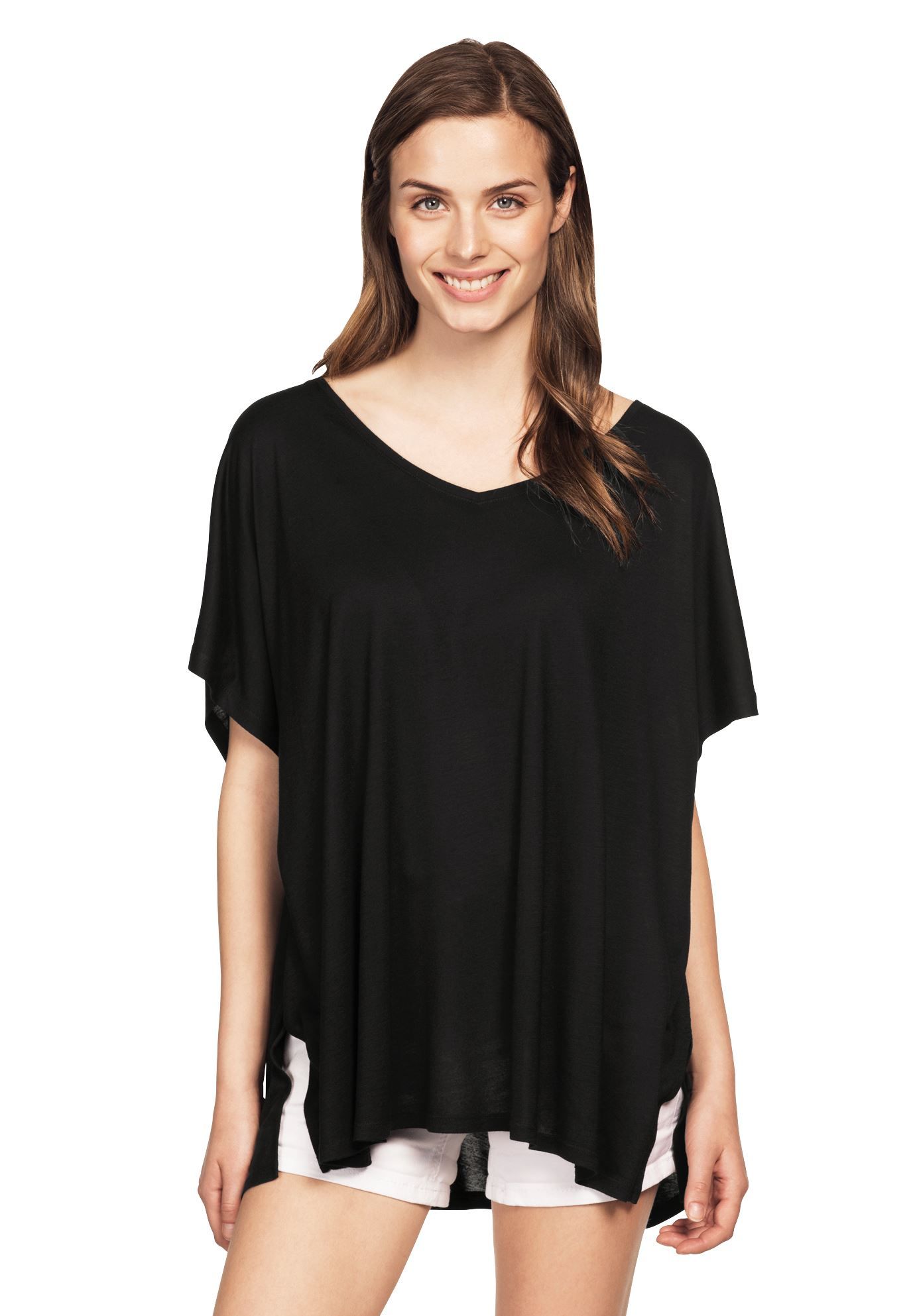 Fluid Knit V Neck Tunic By Ellos® Plus Size Womens Clothing Clothes