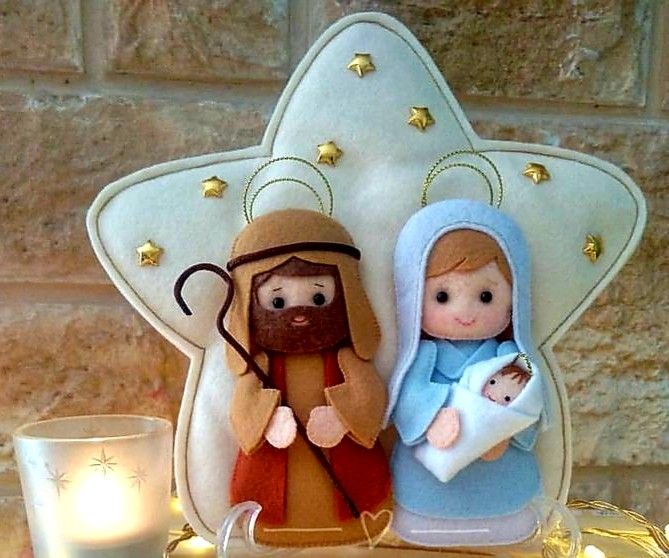 Felt Crafts Christmas Christmas Nativity Scene Navidad Christmas