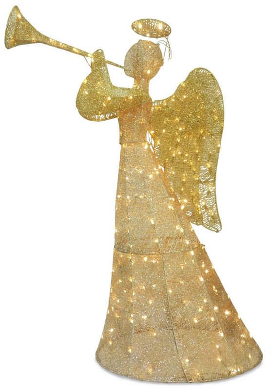 National Tree Company 60 Decorating With Christmas Lights Angel Decor Christmas Angels