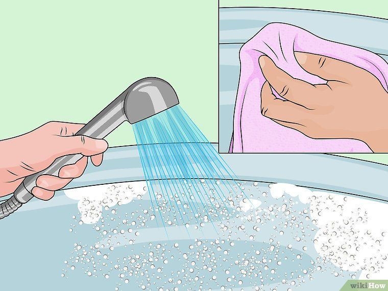 3 Ways To Clean Fiberglass Bathroom Surfaces Wikihow Fiberglass