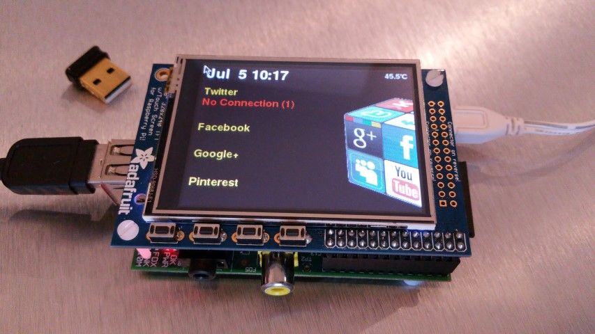Make A Raspberry Pi Pygame Social Network Monitor Raspberry Pi Artofit