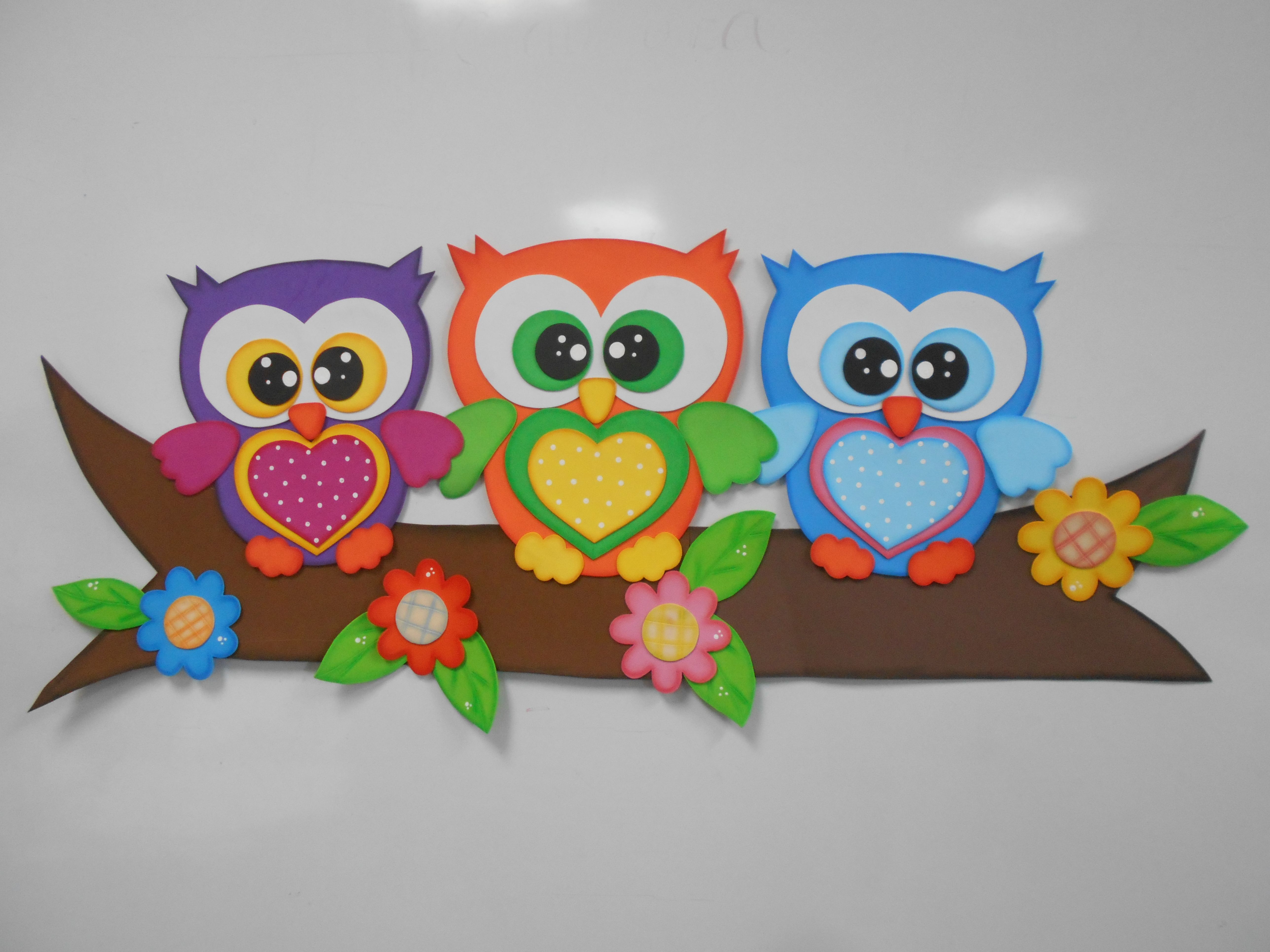 Decoración Con Búhos Lechuzas En Goma Eva Buhos En Foami Buhos En Goma Eva