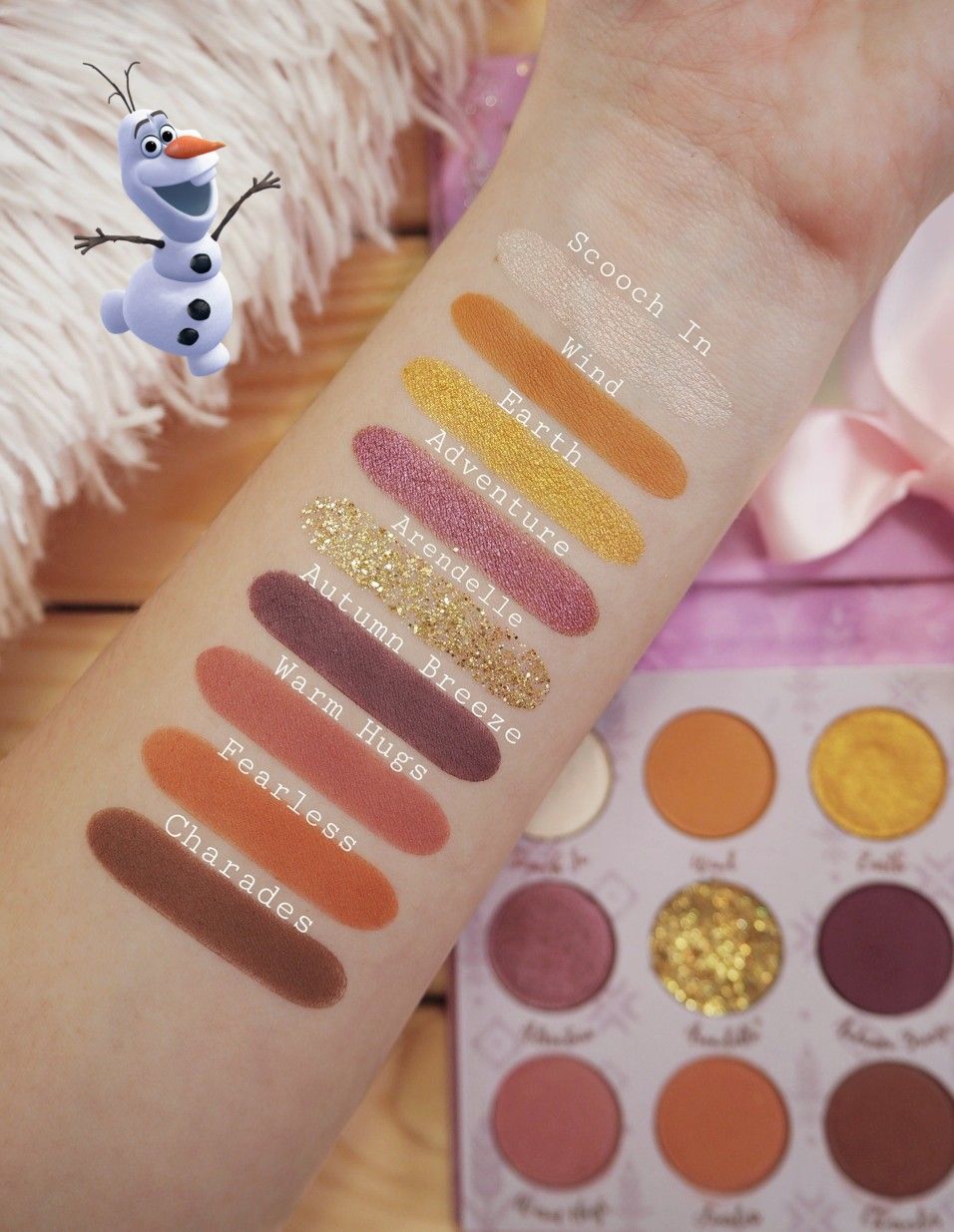 Colourpop X Disney Frozen 2 Swatches π Colourpop Disney Frozen 2