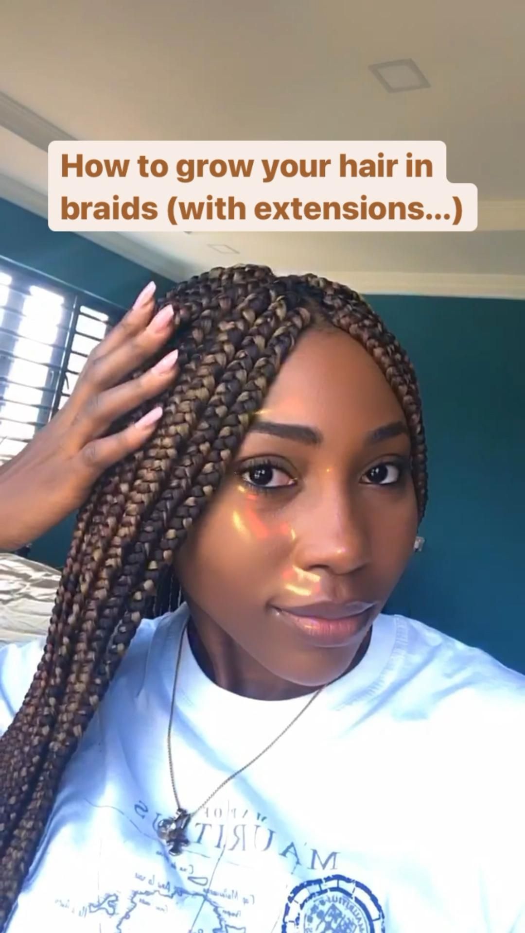 How To Grow Your Hair In Braids Braids Braidsgang Braidstyles Cornrowstyles Knotlessbraids 4c