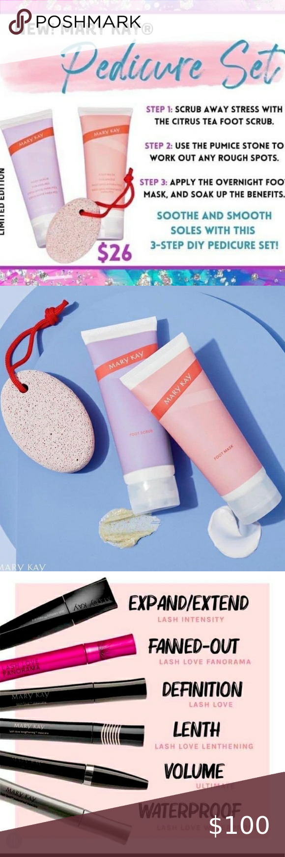 Mary Kay Lash Intensity Diy Pedicure Foot Mask Pumice Stone Foot Scrub Mary Kay How To
